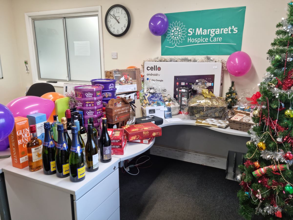 Festive raffle raises £762 for St Margaret’s Hospice - Metaltech